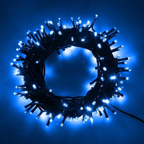 100 LED Solar Blue String Light