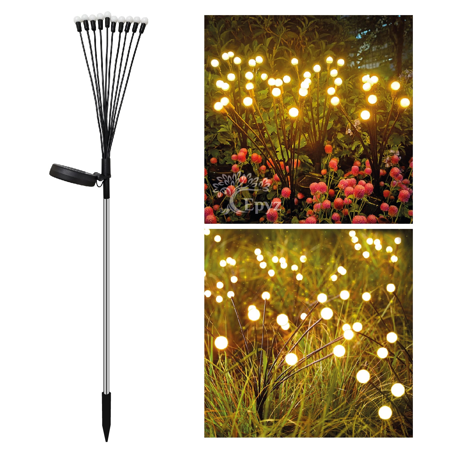 Firefly Outdoor Lights | Solar Firefly Yellow Lights - Solar For Nature