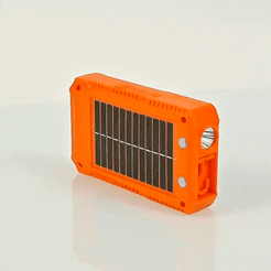 Solar Rechargeable LED Torch - Emergency Light