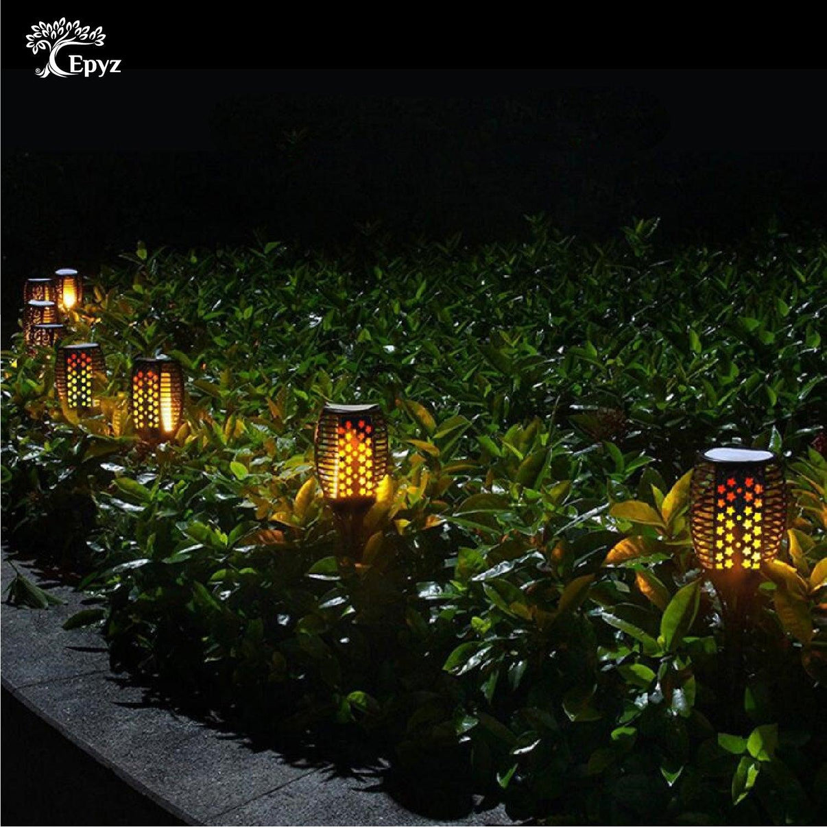 Solar Outdoor Garden Lights Flickering Star Mashaal - Epyz – Solar For ...
