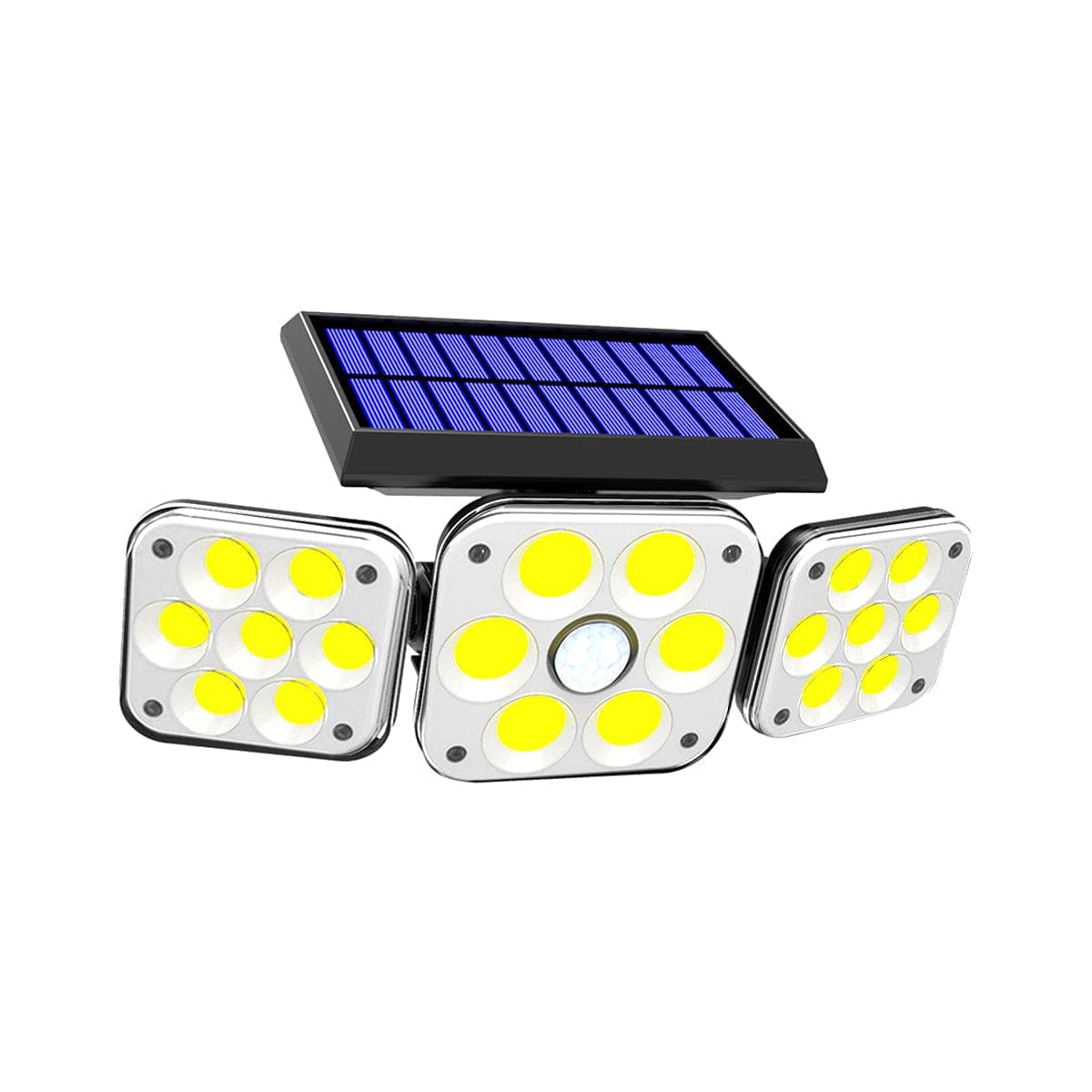 Solar Security Light | Solar 3 Head Motion Sensor Cob Light – Solar For ...