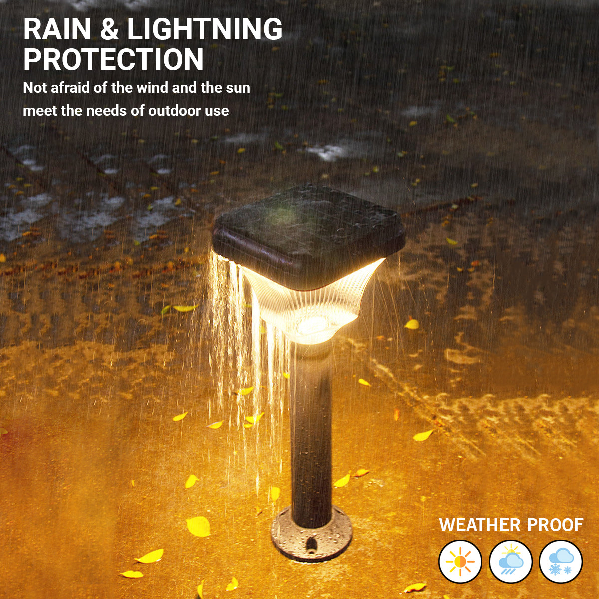 Solar Pillar Light Square With Long Pole for Outdoor - Epyz – Solar For ...